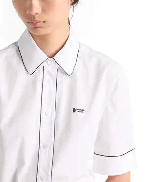 Prada Short-sleeved Poplin Shirt