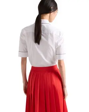 Prada Short-sleeved Poplin Shirt