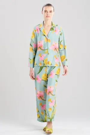 Natori Solene Matte Charmeuse Notch Pj