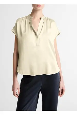 Vince Plunge Blouses