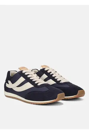 Vince Oasis Suede & Leather Runner Sneakers - Blue