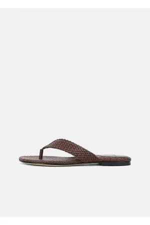 Vince Lotus Leather Sandal - Brown