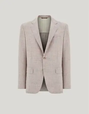 Canali Wool, Silk And Linen Regular-fit Jacket - Beige