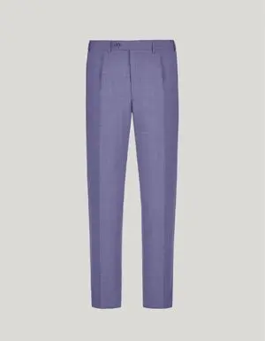 Canali Pure Wool Pleated Regular-fit Pants