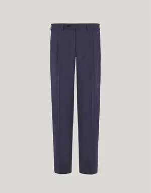 Canali Pure Wool Regular-fit Pleated Pants
