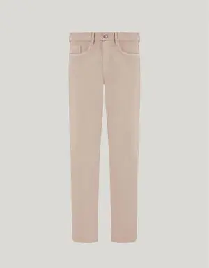 Canali Regular Fit Five-pocket Pants - Beige