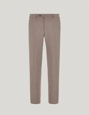 Canali Wool Regular-fit Pants - Brown