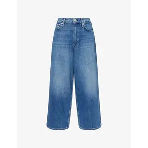 Rag & Bone Andi Cropped Wide-leg Denim Jeans - Millerton