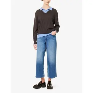 Rag & Bone Andi Cropped Wide-leg Denim Jeans - Millerton
