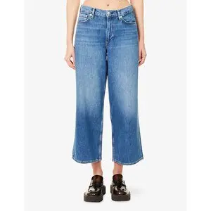 Rag & Bone Andi Cropped Wide-leg Denim Jeans - Millerton