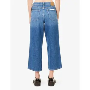 Rag & Bone Andi Cropped Wide-leg Denim Jeans - Millerton