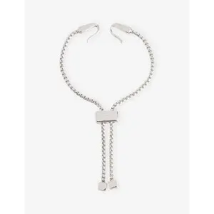 POUBEL Rhodium-plated Sterling Charm Bracelet - Silver