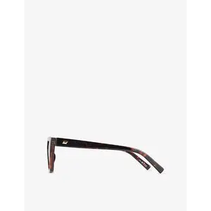 Le Specs Velodrome Cat-eye Acetate Sunglasses - Dark Tort