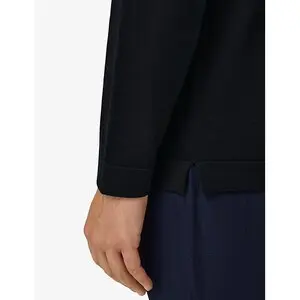 Boggi Milano Cotton And Silk-blend Jumper - Black