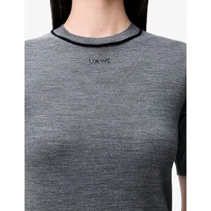 Loewe Logo-embroidered Wool Jumper