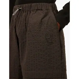BRAIN DEAD Gingham Pleated Cotton Shorts