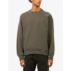 Carhartt Work In Progress Nelson Faded Cotton-jersey Sweatshirt - Black