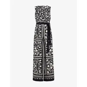 PHASE EIGHT Cyra Floral-print Woven Jumpsuit