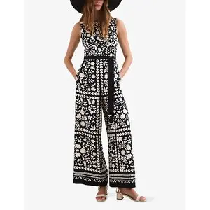 PHASE EIGHT Cyra Floral-print Woven Jumpsuit