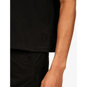BRAIN DEAD Easy Logo-embroidered Cotton T-shirt