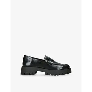 Steve Madden Langsten Leather Loafers - Black