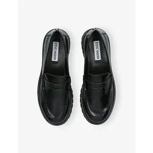 Steve Madden Langsten Leather Loafers - Black