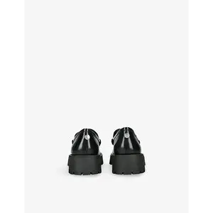 Steve Madden Langsten Leather Loafers - Black