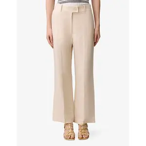 Claudie Pierlot Flared Mid-rise Trousers