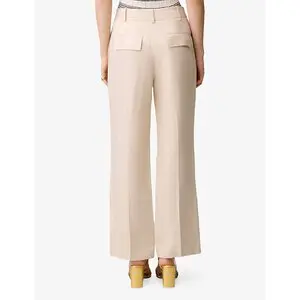 Claudie Pierlot Flared Mid-rise Trousers