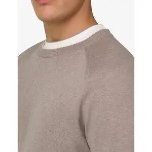 Boggi Milano Cotton, Silk, And Cashmere Crewneck Jumper
