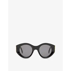 Loewe Butterfly-frame Acetate Sunglasses - Black