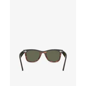 Ray-ban Wayfarer Rectangle-frame Sunglasses - Black