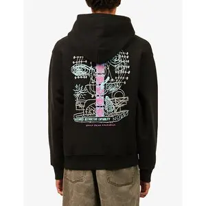 BRAIN DEAD Graphic-print Cotton Hoody