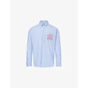 THAMES P.g. Stripe Cotton Shirt