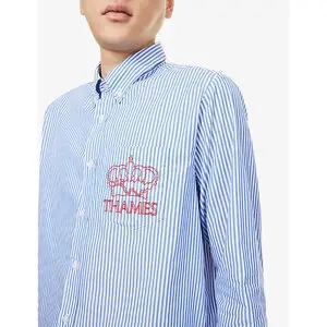 THAMES P.g. Stripe Cotton Shirt