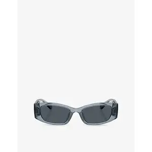 Michael Kors Rectangular-frame Acetate Sunglasses - Blue