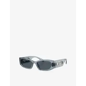 Michael Kors Rectangular-frame Acetate Sunglasses - Blue