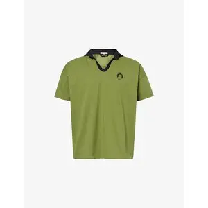 BODE Cat Graphic Cotton Polo Shirt