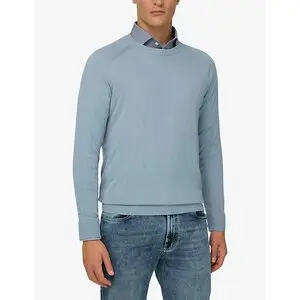 Boggi Milano Crewneck Cotton, Silk And Cashmere Jumper