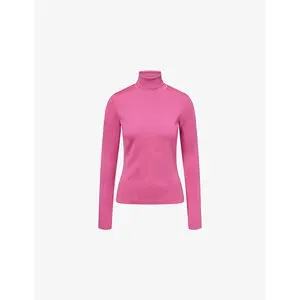 Gabriela Hearst May Roll-neck Wool And Cashmere-blend Jumper - Fuchsia