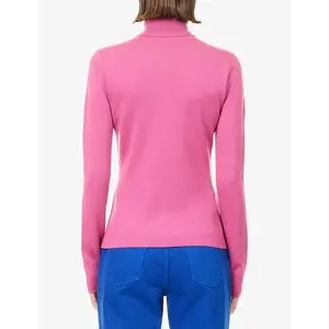 Gabriela Hearst May Roll-neck Wool And Cashmere-blend Jumper - Fuchsia