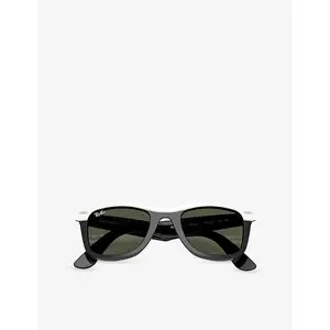 Ray-ban Rectangle-frame Acetate Sunglasses - Black
