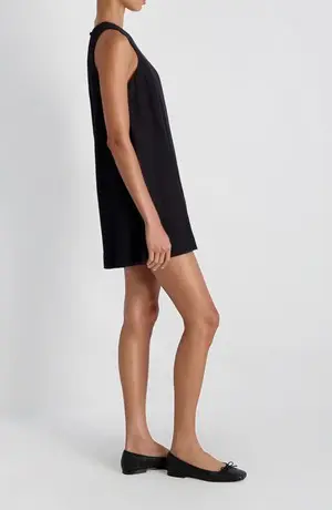 French Connection Copper Sleeveless Shift Minidress - Black