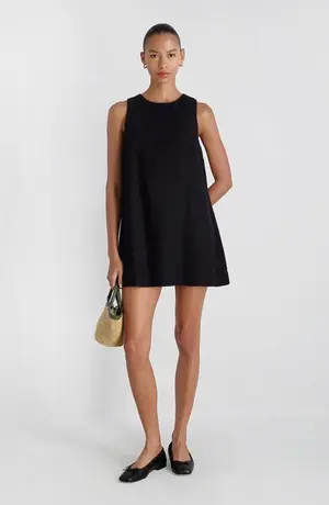 French Connection Copper Sleeveless Shift Minidress - Black