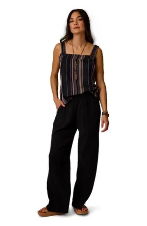 Carve Designs Relaxed Fit Gauze Pant - Black