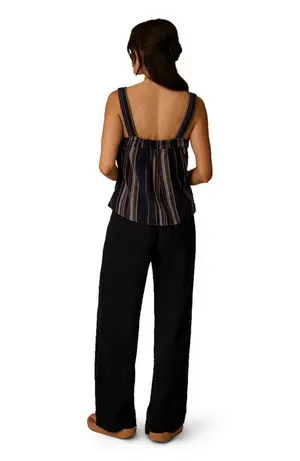 Carve Designs Relaxed Fit Gauze Pant - Black