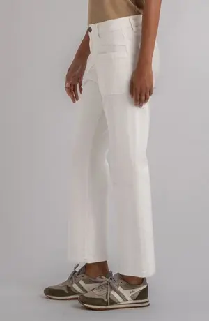 Kut From The Kloth Kelsey High-waist Flare Jeans - White