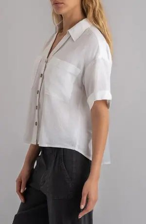Kut From The Kloth Brianna Boxy Shirt - White