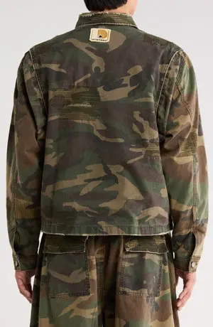 DIET STARTS MONDAY Hopkins Camo Utility Jacket - Camo Multi
