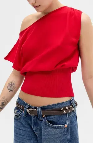 BDG URBAN OUTFITTERS Knit Crop Top - Red